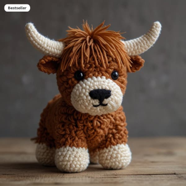 Highland Cow Crochet Pattern - Etsy