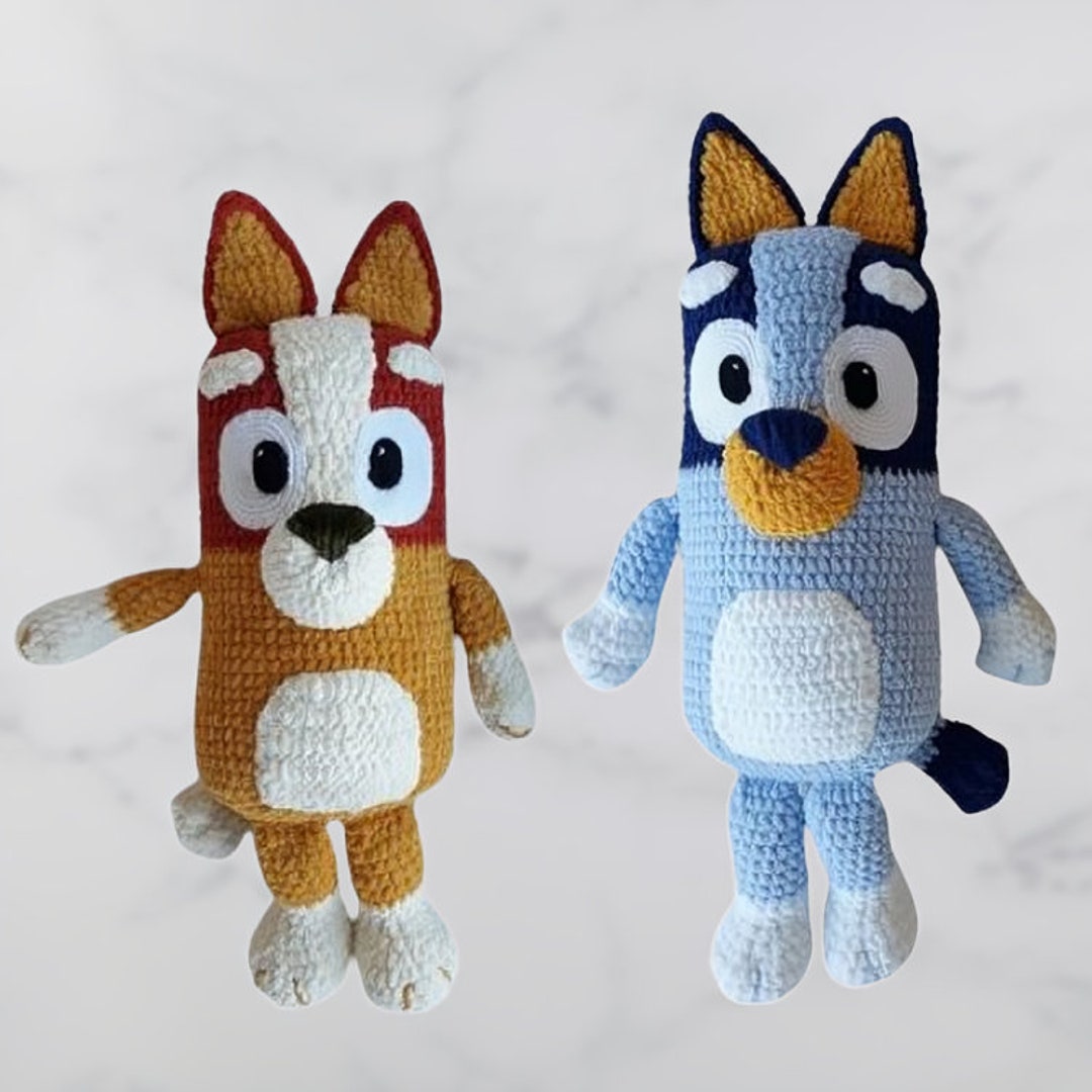 Bluey Crochet Pattern, Bingo Crochet, Bluey and Bingo, Cute Bluey and ...