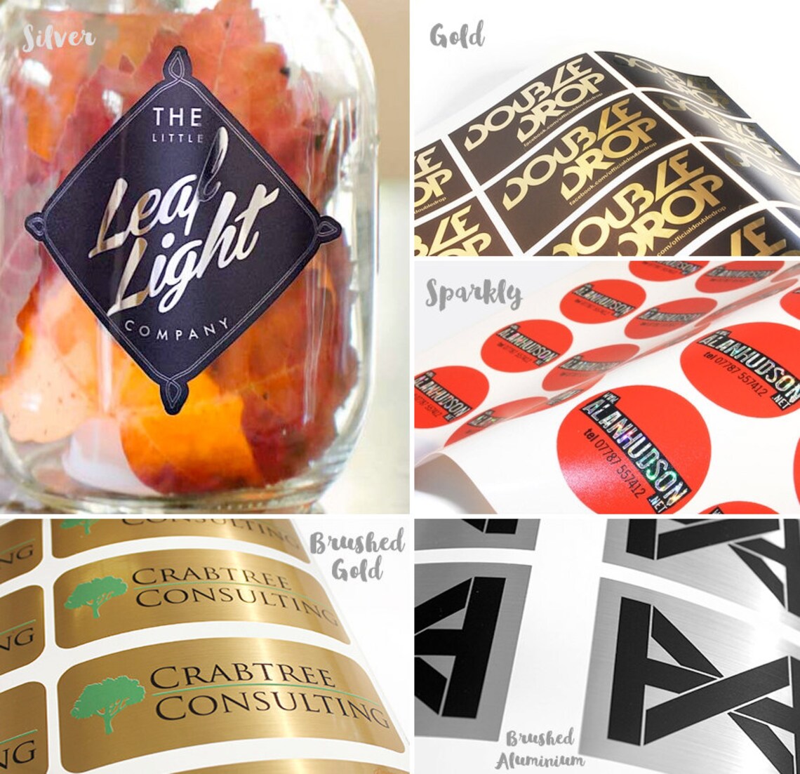 Custom Foil Stickers Metallic Stickers Custom Logo - Etsy