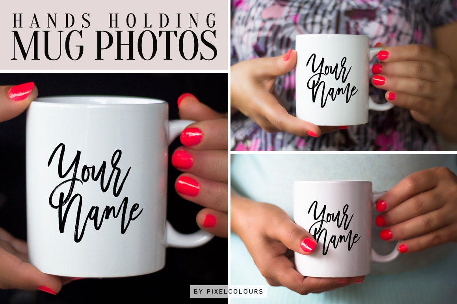 Hands Holding Mug Photo Bundle Mug Mockup Coffee Mug - Etsy