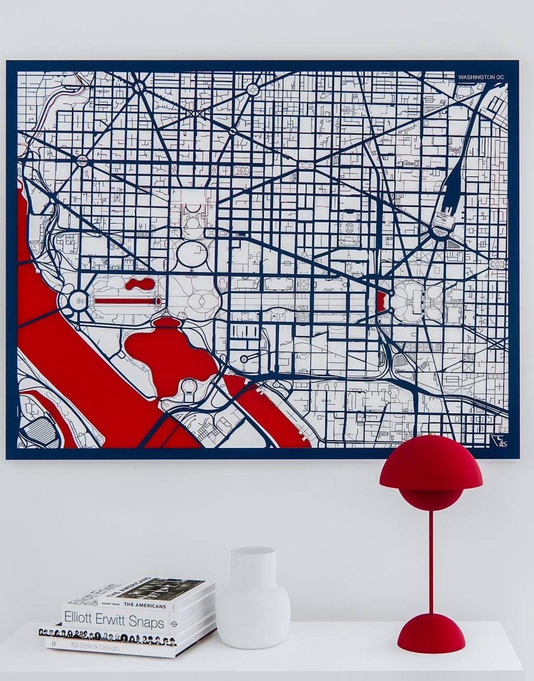 Washington DC, Custom Metal Map Wall Art - Etsy