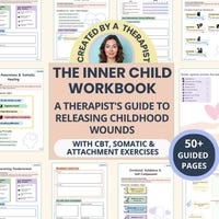 Inner Child Workbook Printable, Inner Child Healing, Therapy Resources ...