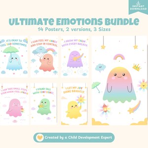 Ultimate Ghost Emotion Posters | Printable Calm Corner SEL | Classroom ...
