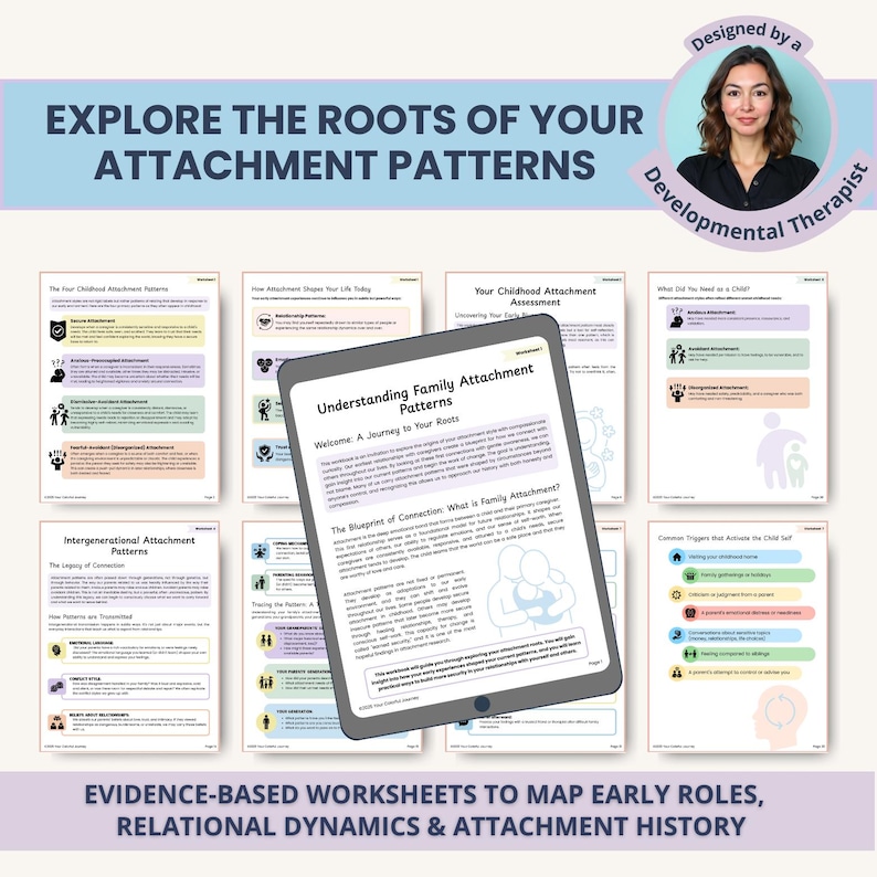 Family Systems Workbook for Attachment Patterns, Parts Dynamics ...