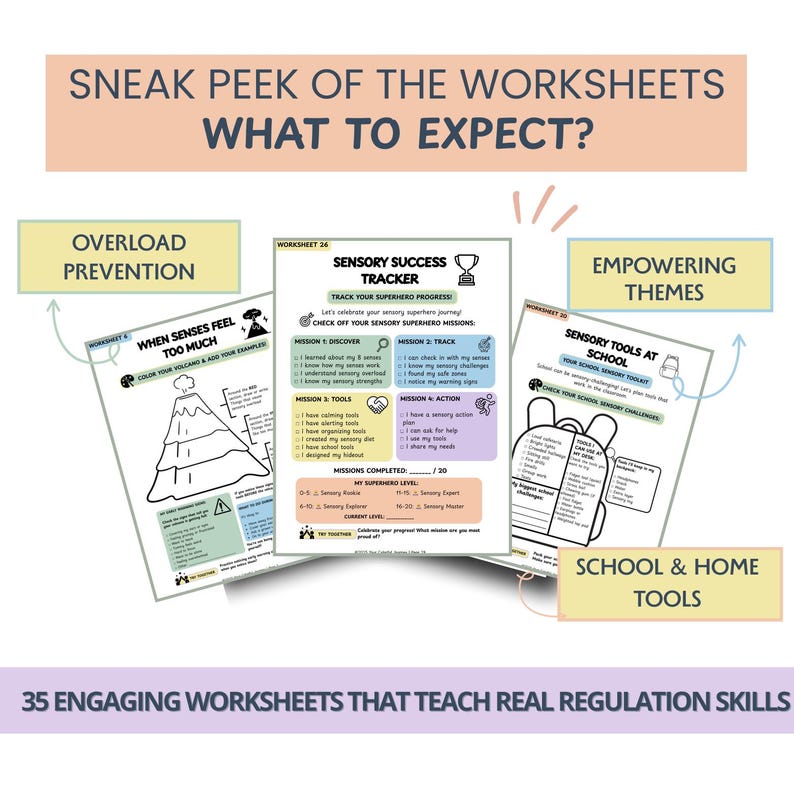Kids Sensory Regulation Toolkit: Neurodivergent & Sensitive Support ...