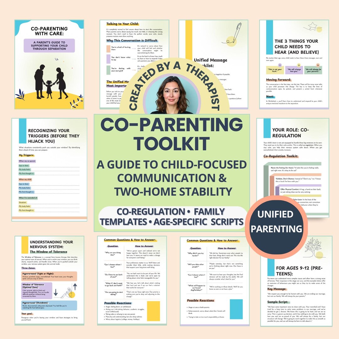 Co-parenting Workbook for Separation & Divorce, Communication Tools ...