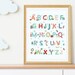 Winter ABC Poster for Kids, Digital Alphabet Wall Art, Winter ...