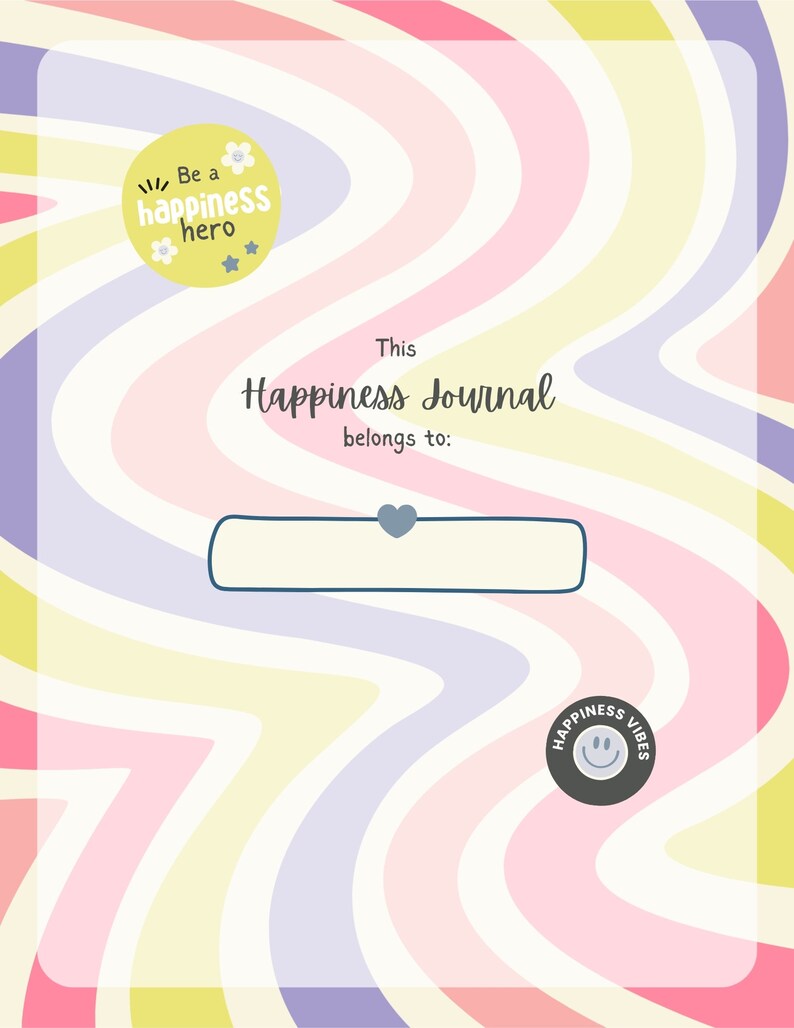 Kids Daily Positive Journal, Printable Kids, Encouraging Positive ...