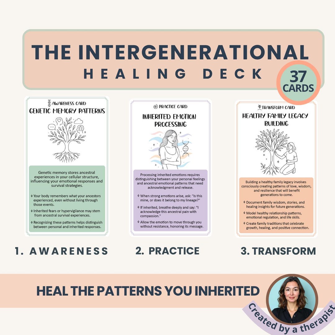 Intergenerational Trauma Healing Cards | Epigenetic Therapy & Ancestral ...