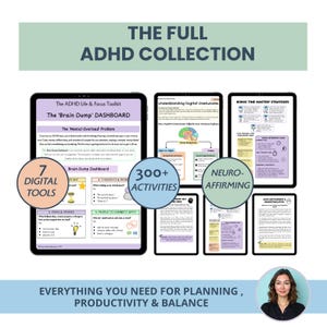 ADHD Workbook Bundle: Executive Function Toolkit for Adults, Neuro ...