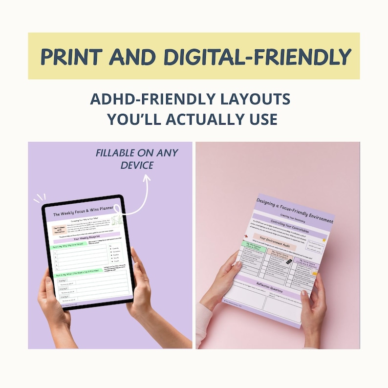 ADHD Workbook Bundle: Executive Function Toolkit for Adults, Neuro ...