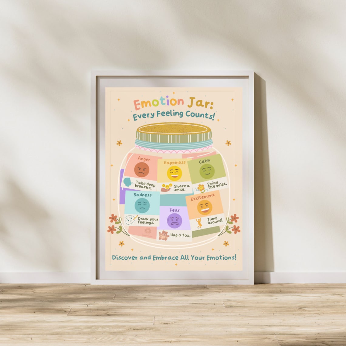 Kids Emotions Poster, Wall Art, Educational Decor, Classroom Posters ...