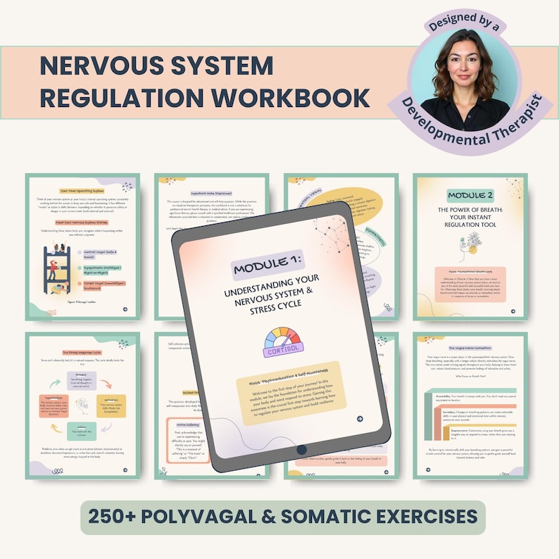 Nervous System Regulation Workbook: Grounding Techniques for Daily Calm ...