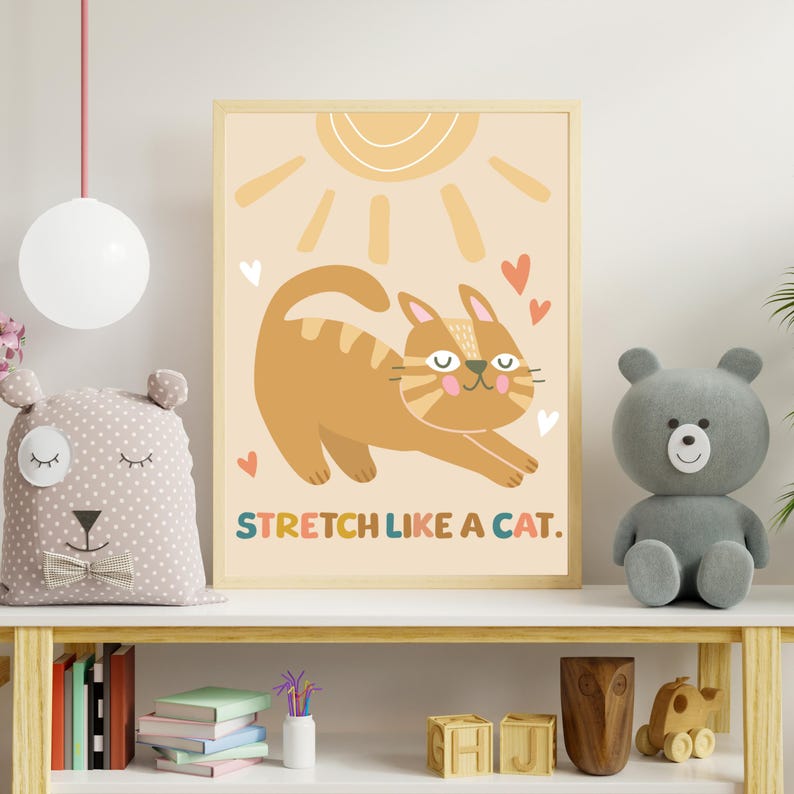 Mindfulness Posters for Calm Corners, Digital Printable Art for Kids ...