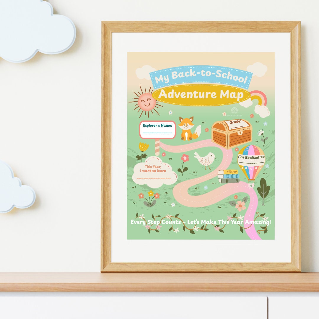 Personalized Back to School to Poster, First Day of School Poster ...