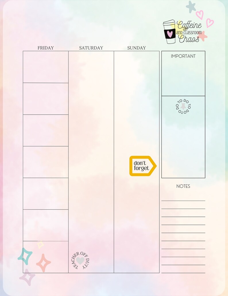 Digital Teacher Planner, Lesson Plan & Classroom Organizer, Classroom ...