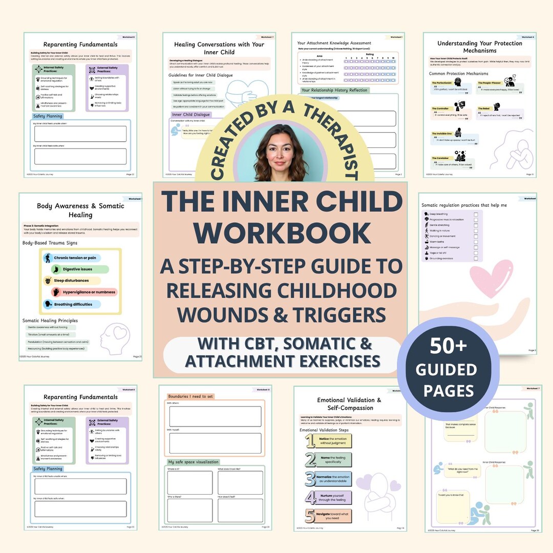 Inner Child Workbook: A Therapy Guide to Healing Childhood Wounds ...
