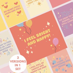 24 Printable Feelings Cards Kids Emotional Learning 2 Versions Included ...