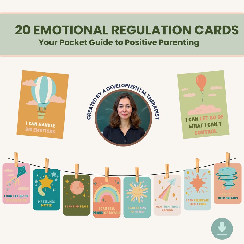 Printable Kids Affirmation Cards for Emotional Regulation & Daily Calm ...