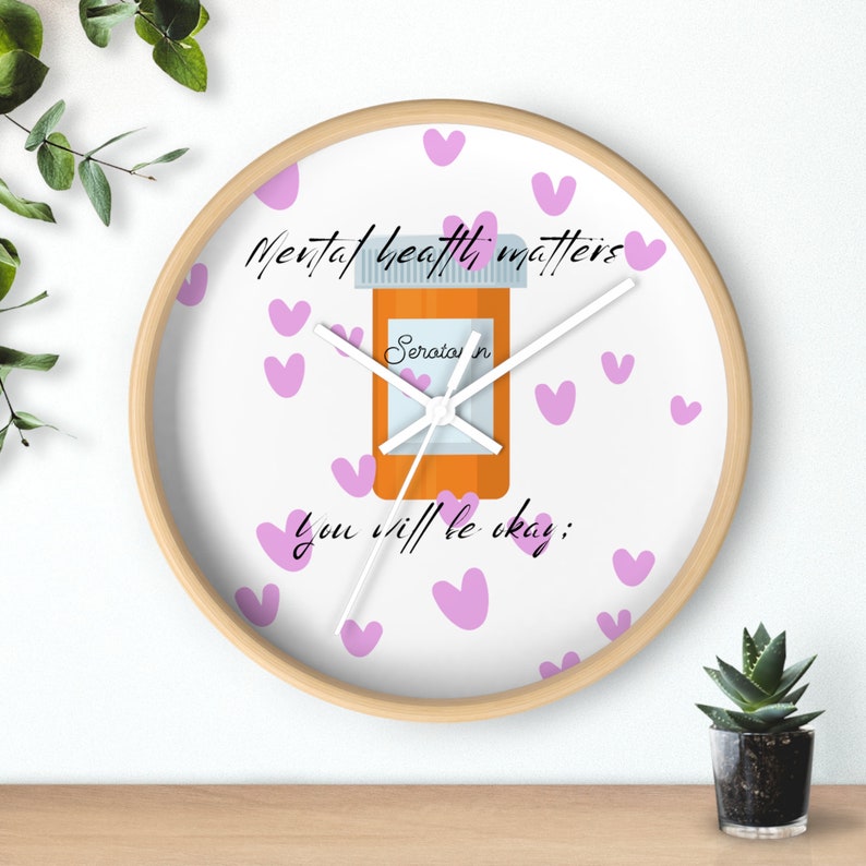 Mental Health Matters Wall Clock Mental Health Awareness, Advocacy ...
