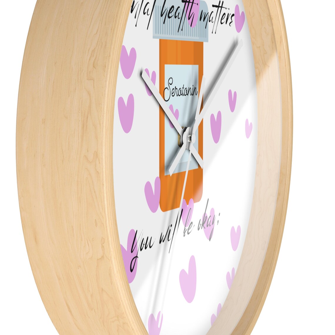 Mental Health Matters Wall Clock Mental Health Awareness, Advocacy ...