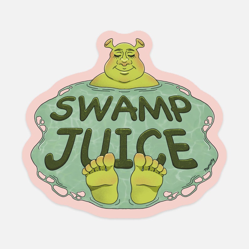 Swamp Juice // Shrek Vinyl Diecut Sticker - Etsy