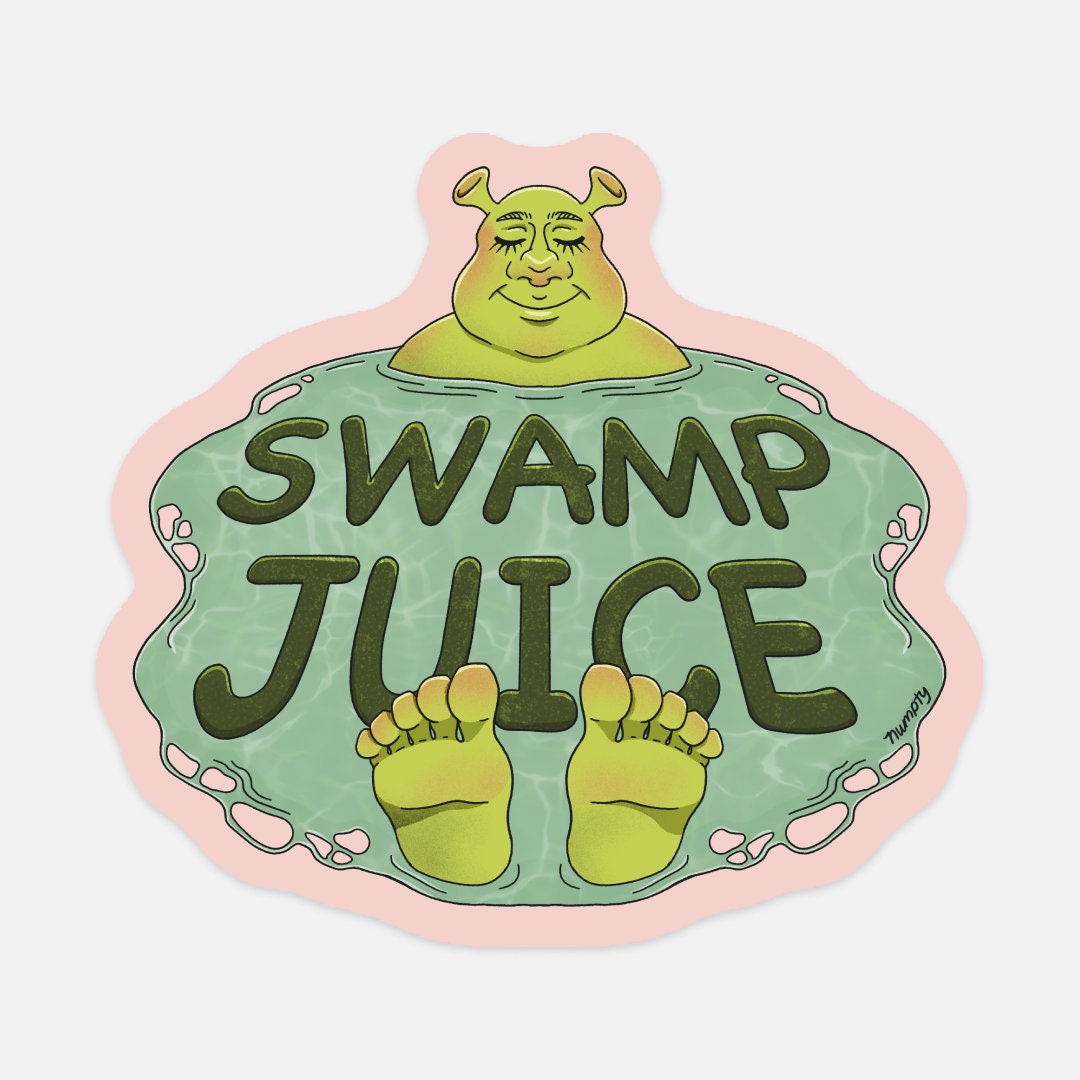Swamp Juice // Shrek Vinyl Diecut Sticker - Etsy
