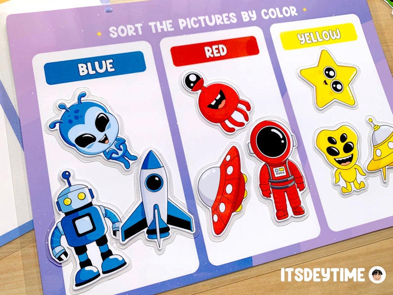Space-themed Busy Book Interactive Printable Learning Fun, Instant ...