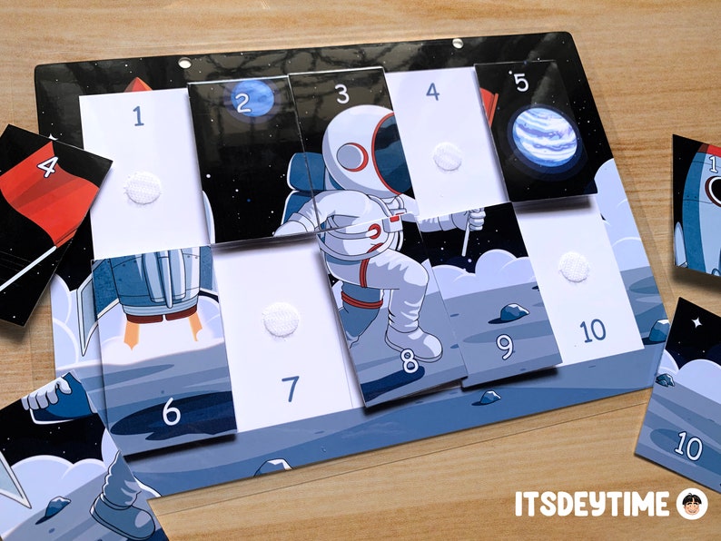 Space-themed Busy Book: Printable Learning Activities (digital Product ...
