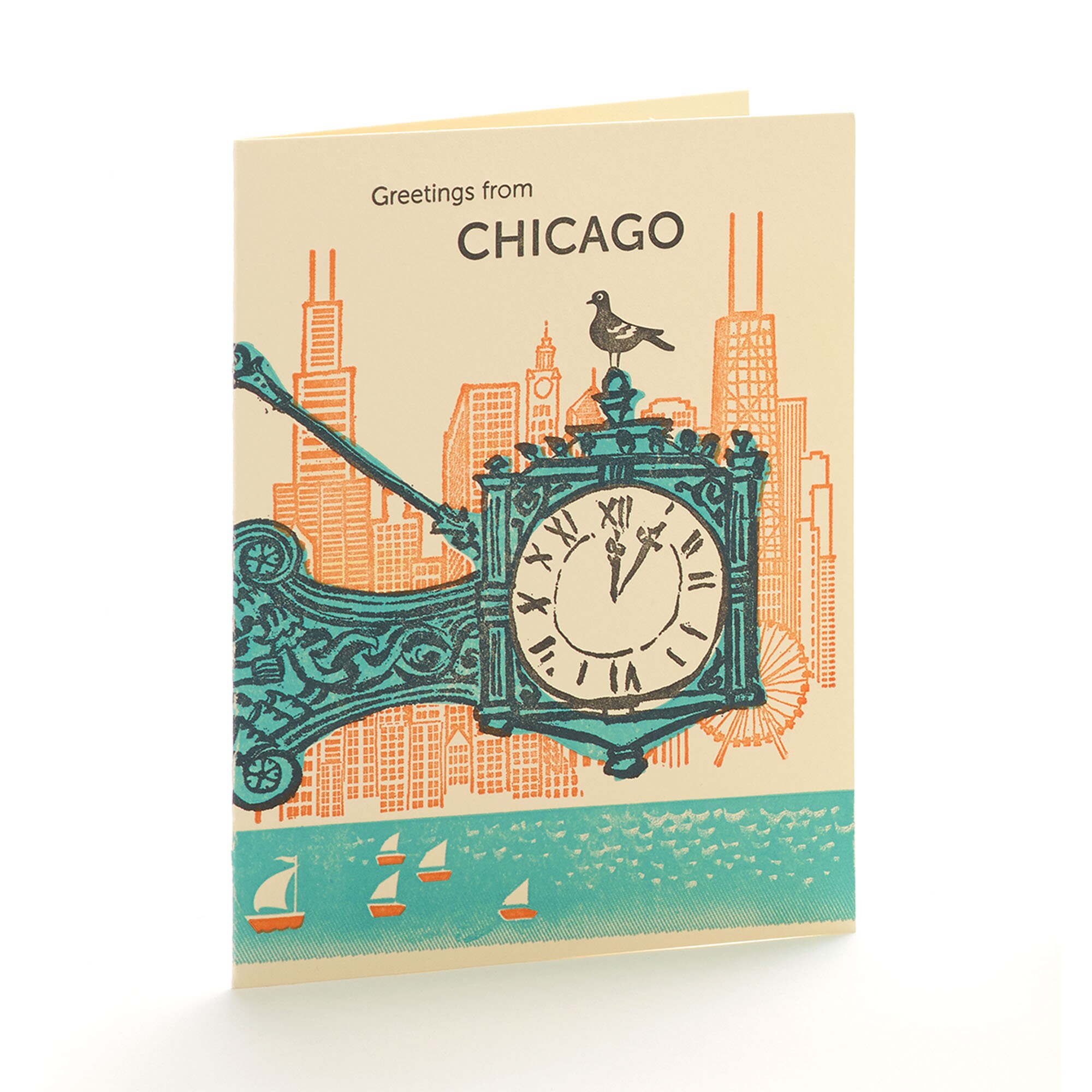 A2-170 greetings From Chicago Card - Etsy