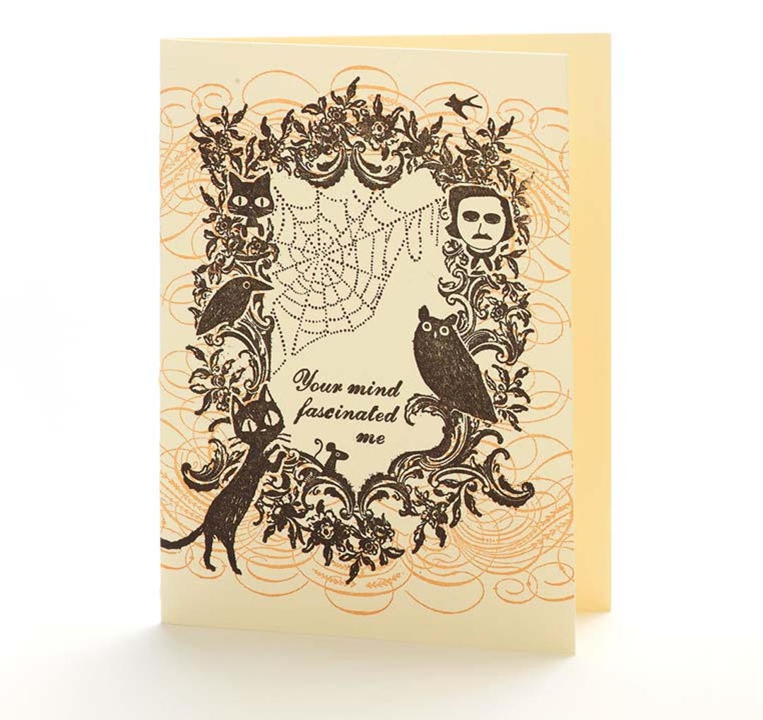 A2-161 Edgar Allan Poe- Note Card - Etsy