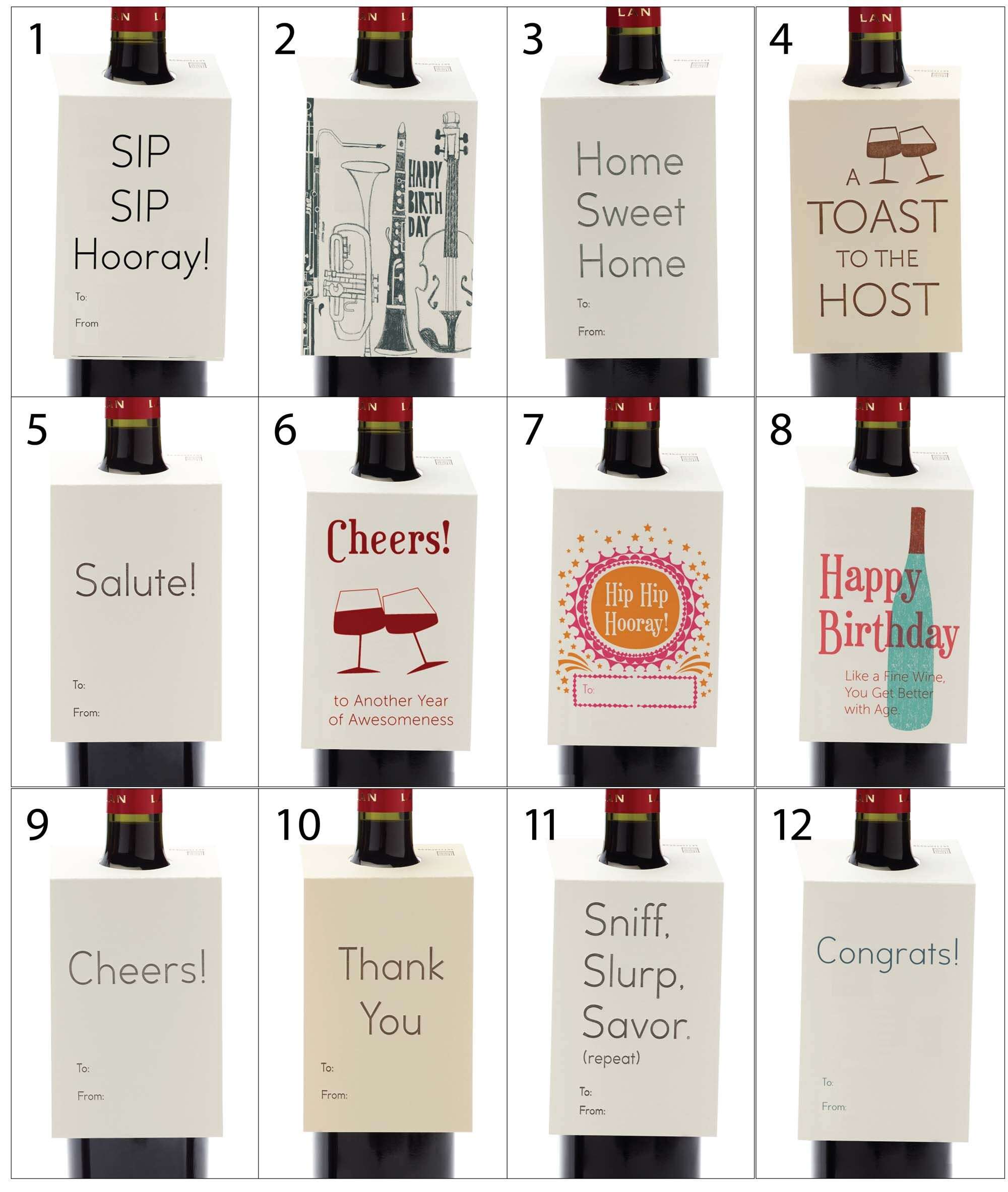 Bottle Neck Hang Tags Set of 5 - Etsy