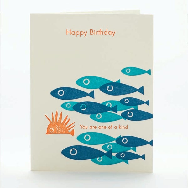 Fish Birthday Card - Etsy