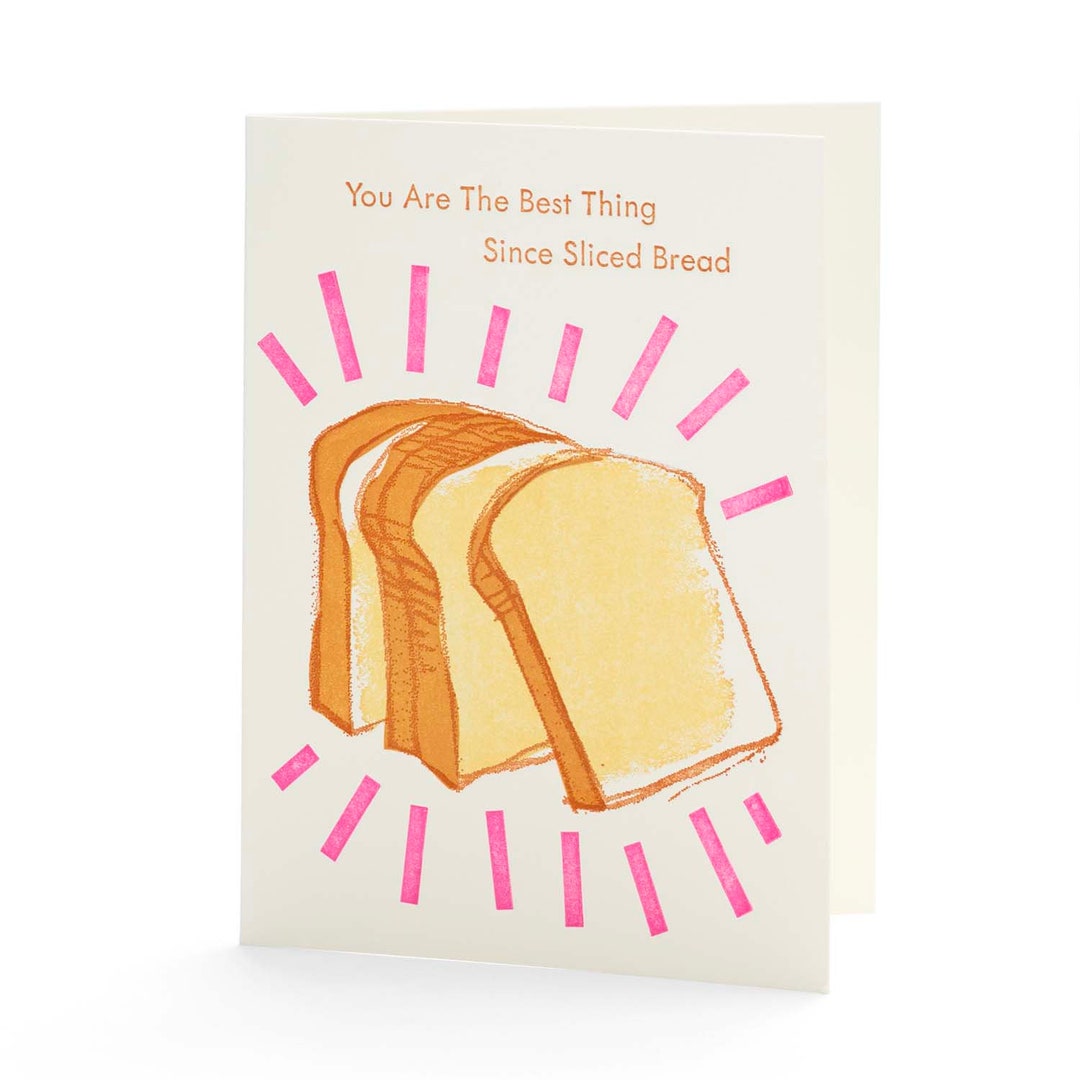 A2-285 Bread Letterpress Card - Etsy