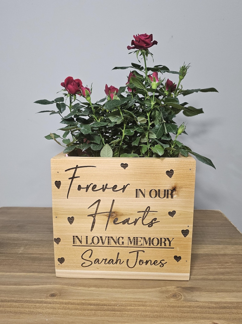 In Loving Memory Flower Pot | Memorial Planter Personalized - Etsy