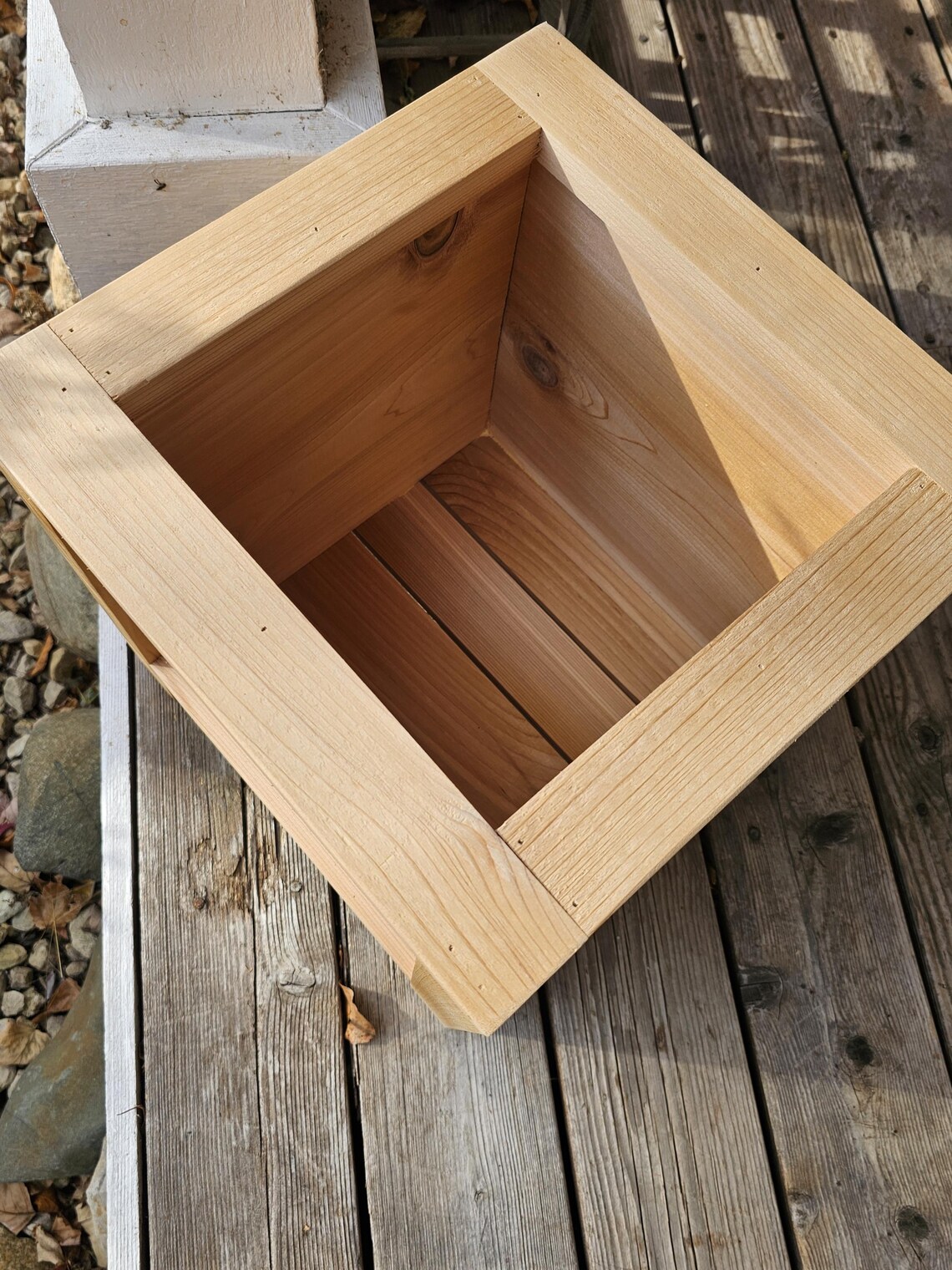 Personalized Cedar Plant Box | Custom Christmas Planter | Engraved Wood ...