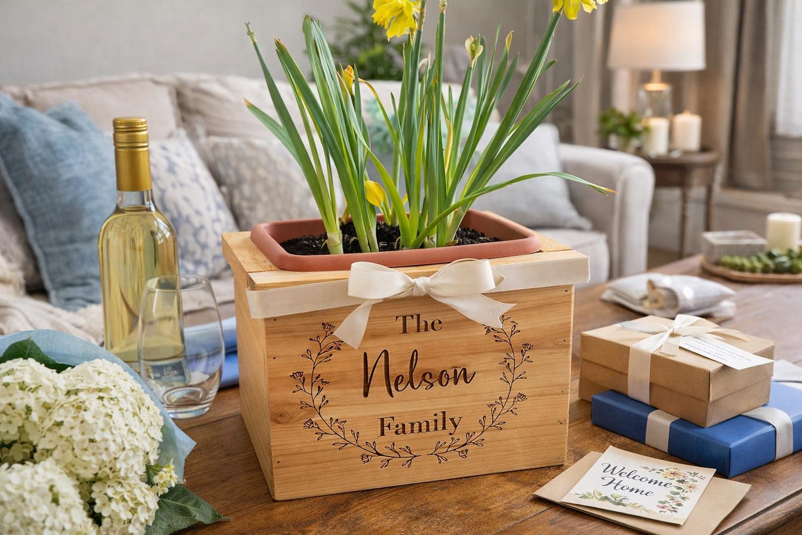 Personalized Cedar Planter Box, Laser Engraved Garden Decor - Etsy