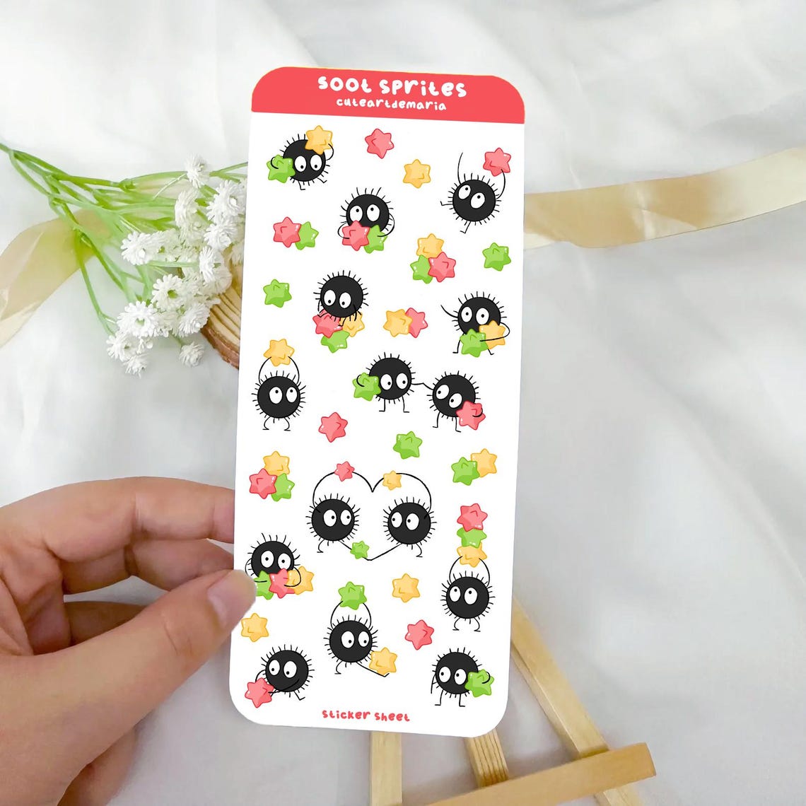Soot Sprites Sticker Sheet - Cute Susuwatari Sticker Sheet - Studio ...