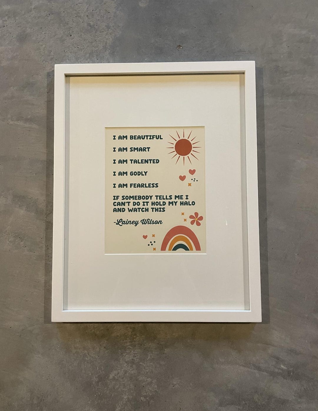 Little Girls Room Lainey Wilson Affirmation Sign - Etsy