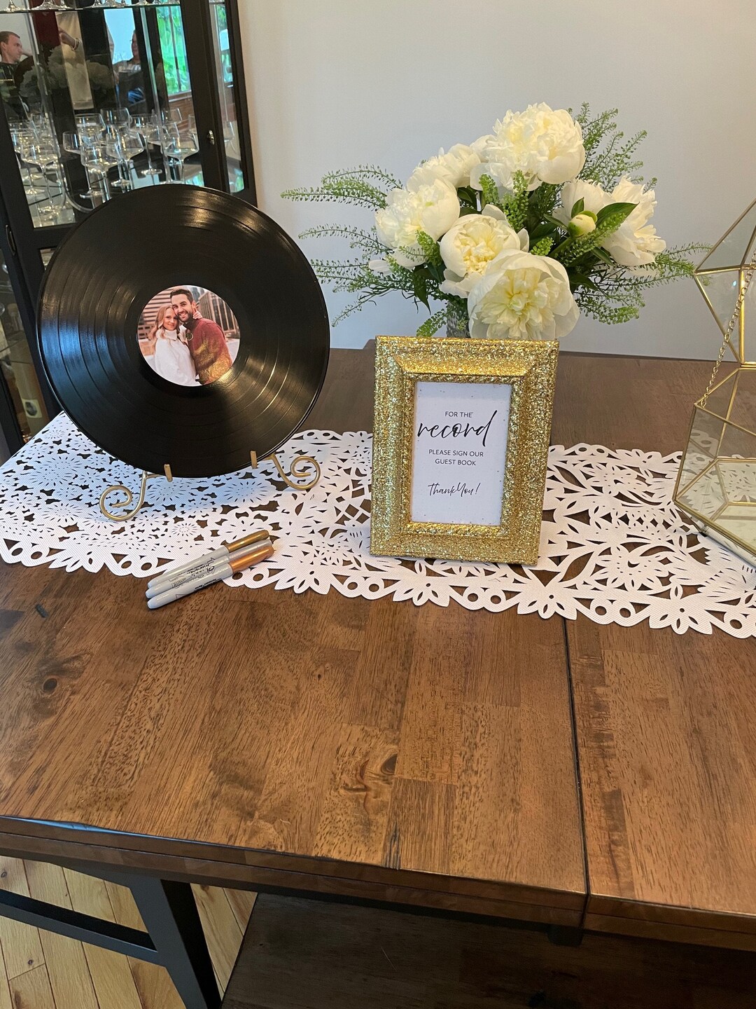 For the Record Guest Book Sign - Etsy
