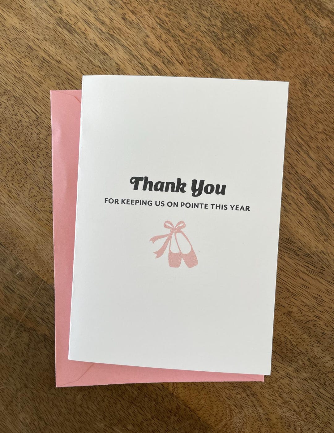 Thank You Card for Dance Teachers - Etsy