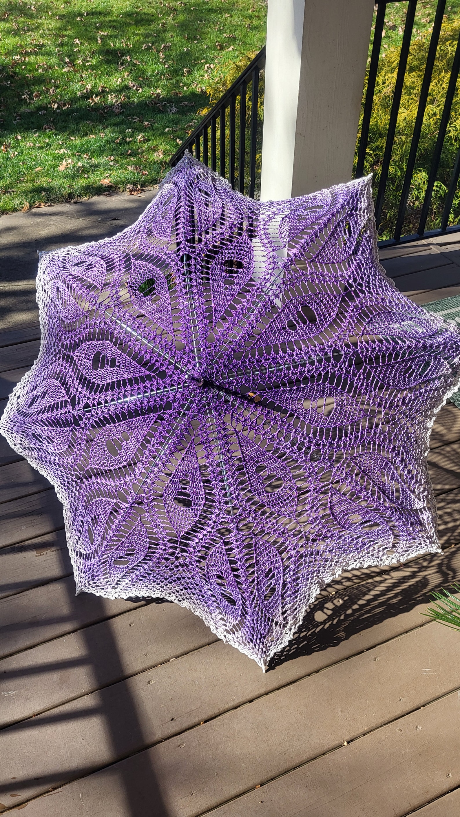 Sun Parasol (crochet): Amethyst Ombre Lace Umbrella--shipping Within US ...