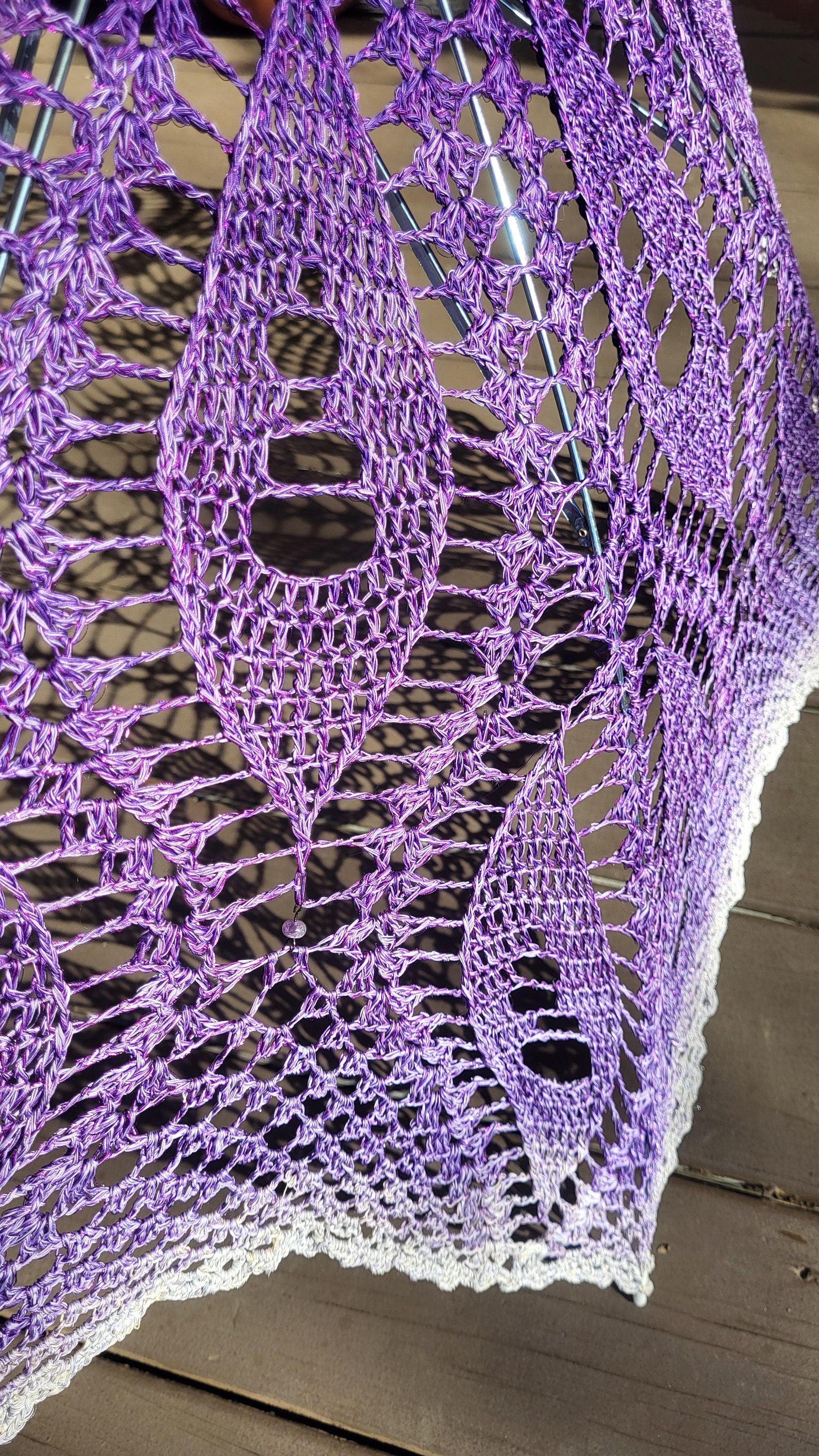 Sun Parasol (crochet): Amethyst Ombre Lace Umbrella--shipping Within US ...