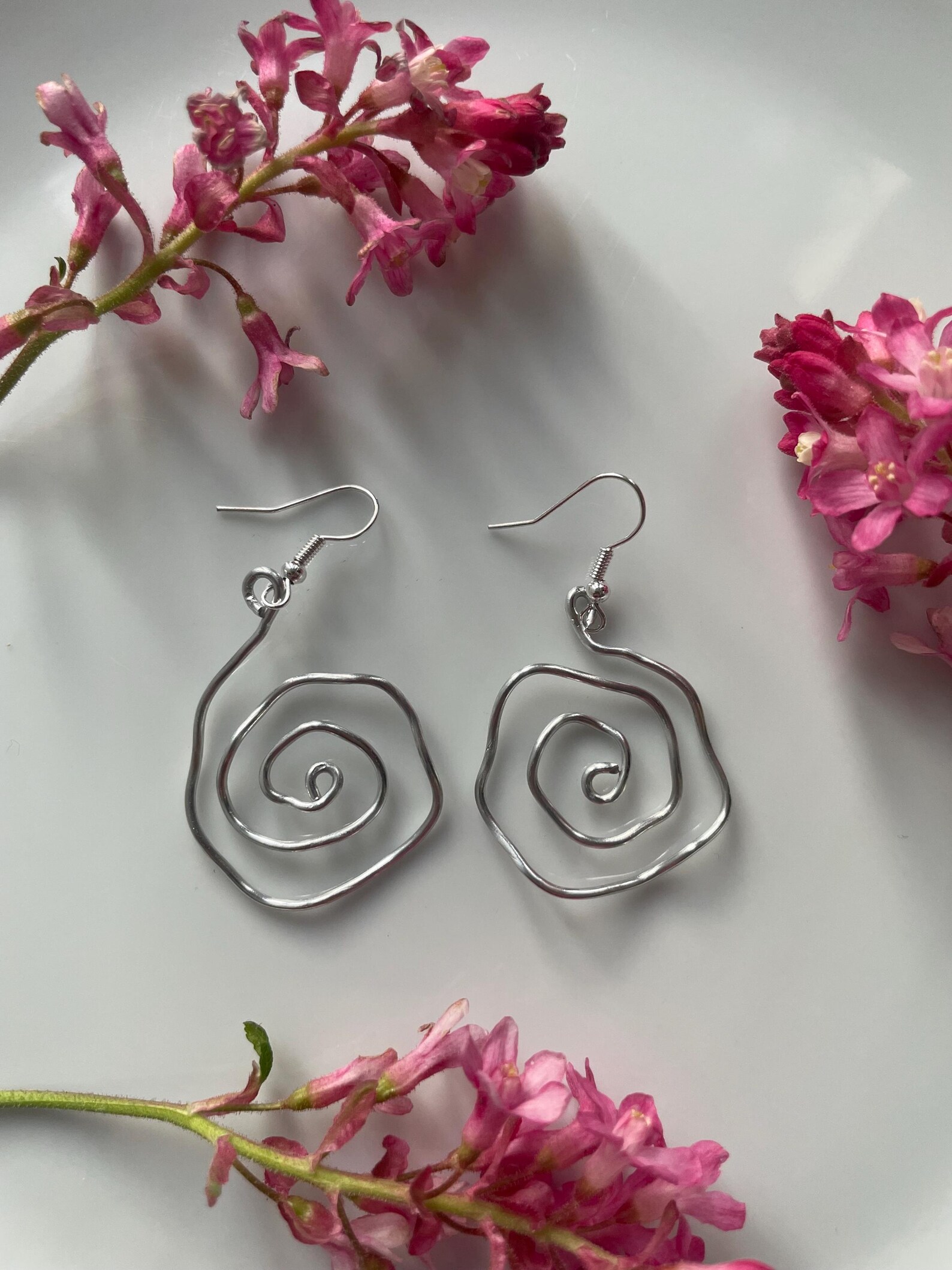 Handmade Popular Wire Wrap Swirl Earrings - Etsy