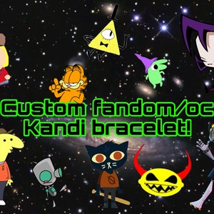 Custom Character/fandom/name Kandi Bracelets - Etsy