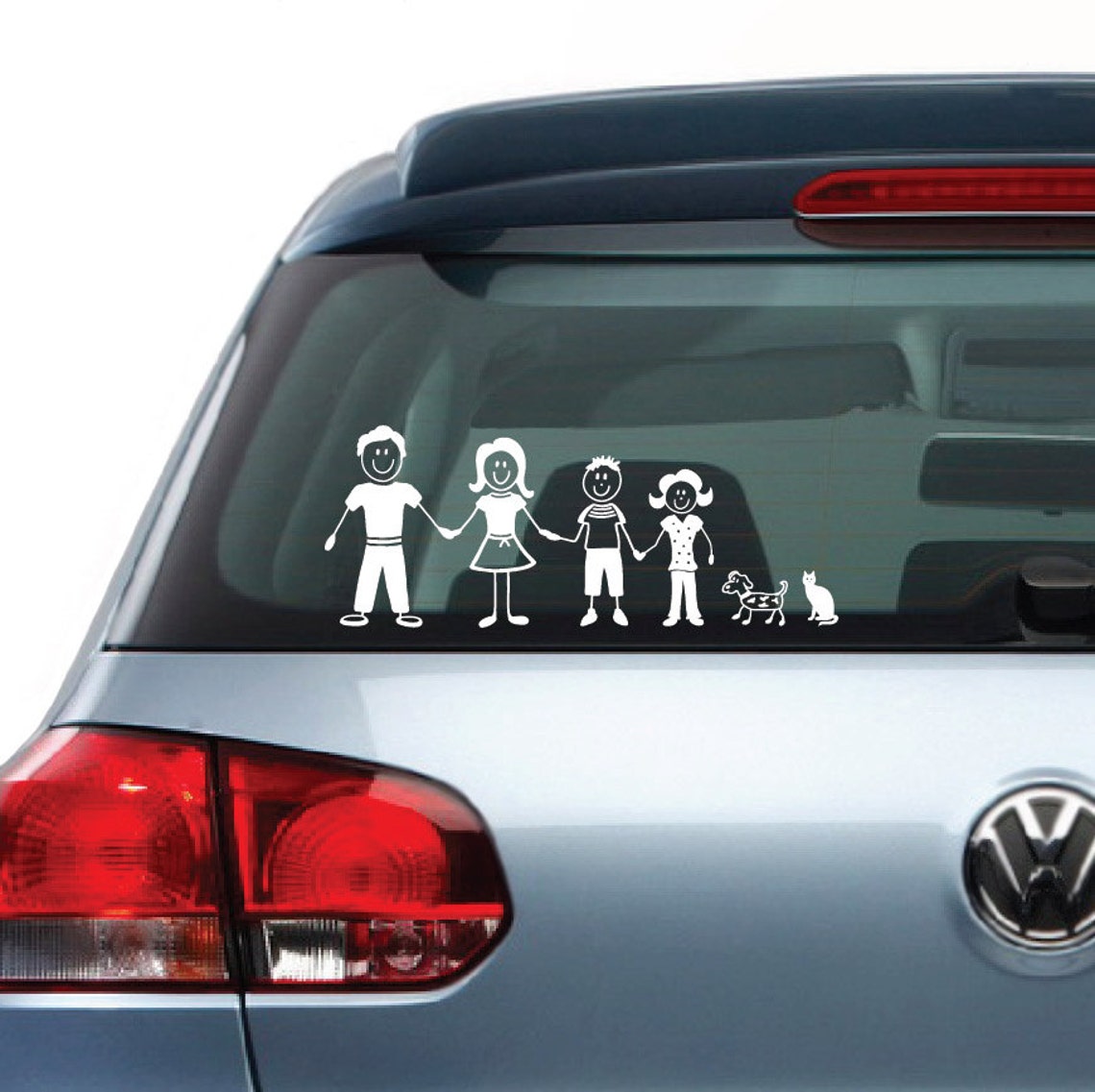 Family Figures Vinyl Decal Sticker Clings for Car Truck Van Vehicle ...