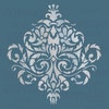 Anna Damask Wall Stencil - LARGE WALL STENCILS Instead of Wallpaper ...
