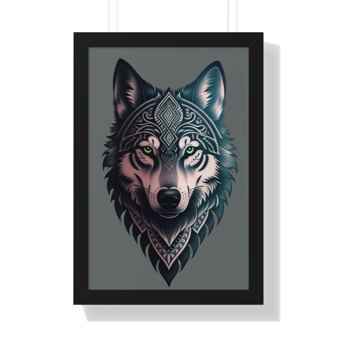 Original Tattoo Style Sketch Art the Emerald Alpha - Etsy