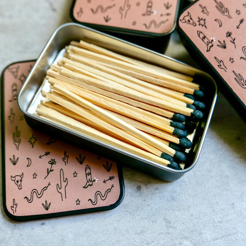 Cowboy Desert Matches, Cowboy, Desert, Matches, Cowboy Gift, Desert ...