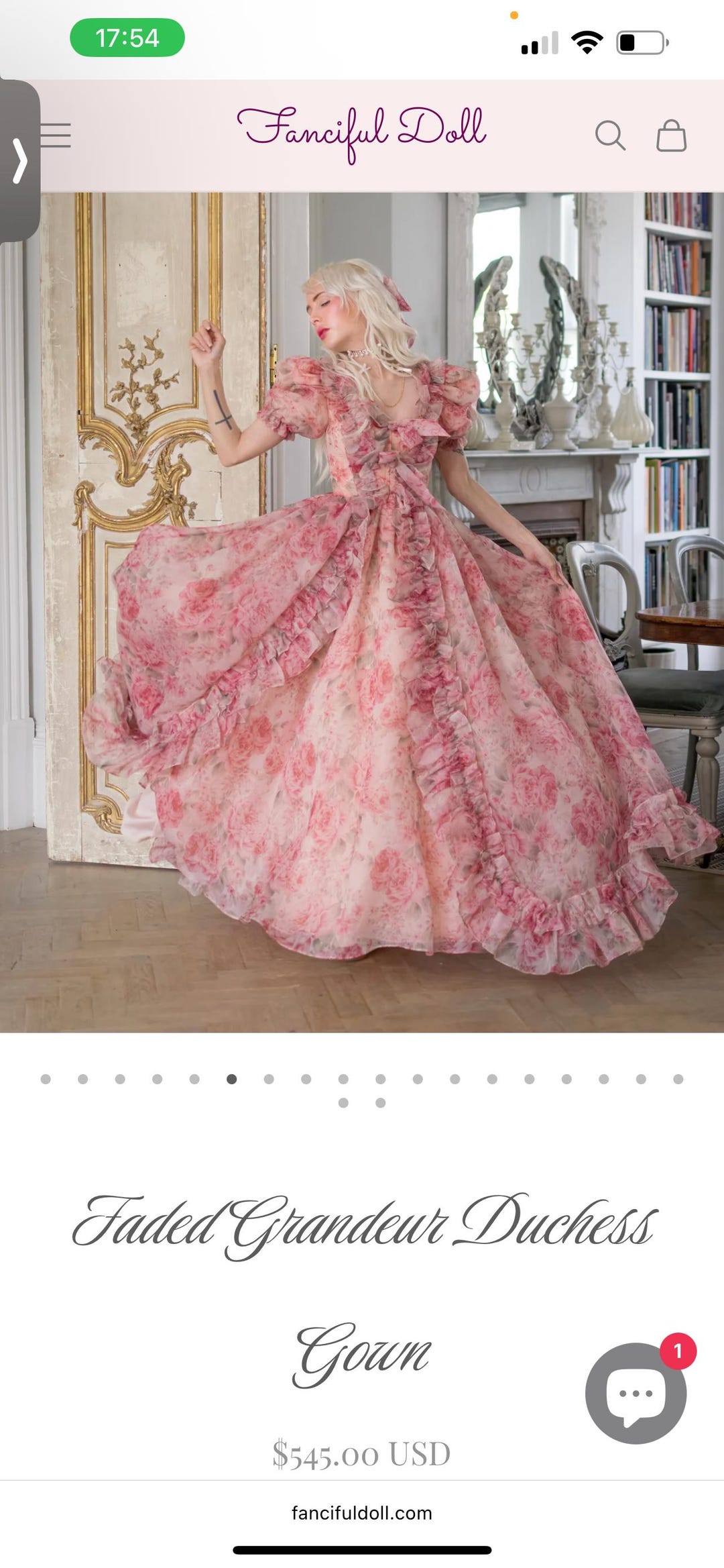 Fanciful Doll: Faded Grandeur Gown (35 Bust, 29 Waist) - Etsy